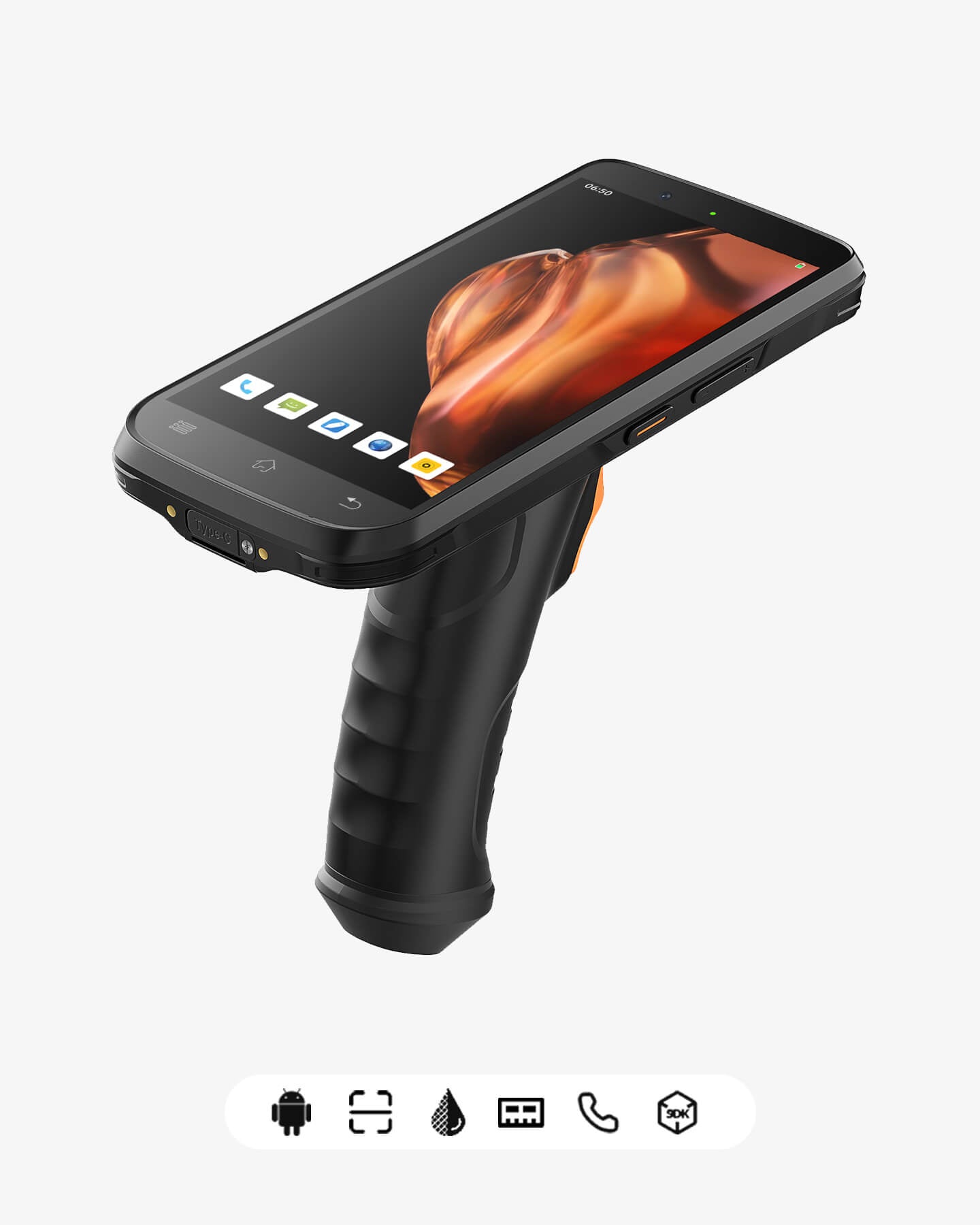 AS501S Android 12 PDA Barcode Scanner Handheld Computer, 1D/2D Leser m ...