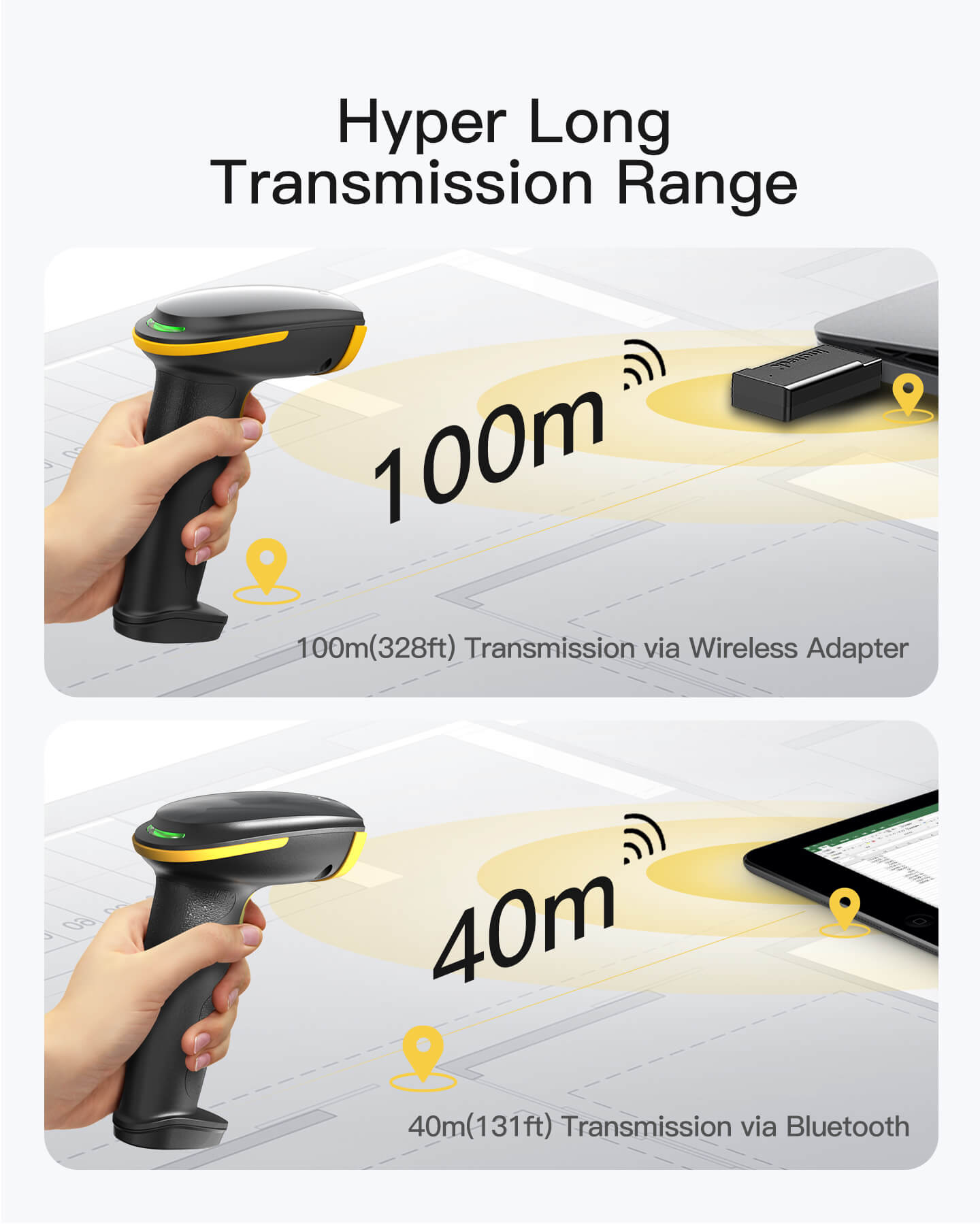 BCST-36 1D/2D Bluetooth Barcode Scanner mit APP/SDK mit Barcode Scanne ...